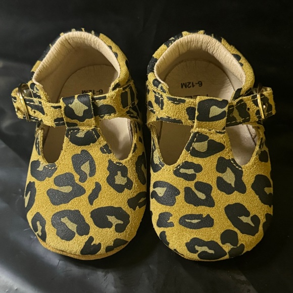 Monkey Feet | Shoes | Nwt Monkey Feet Baby Girl Leopard Print Mary ...